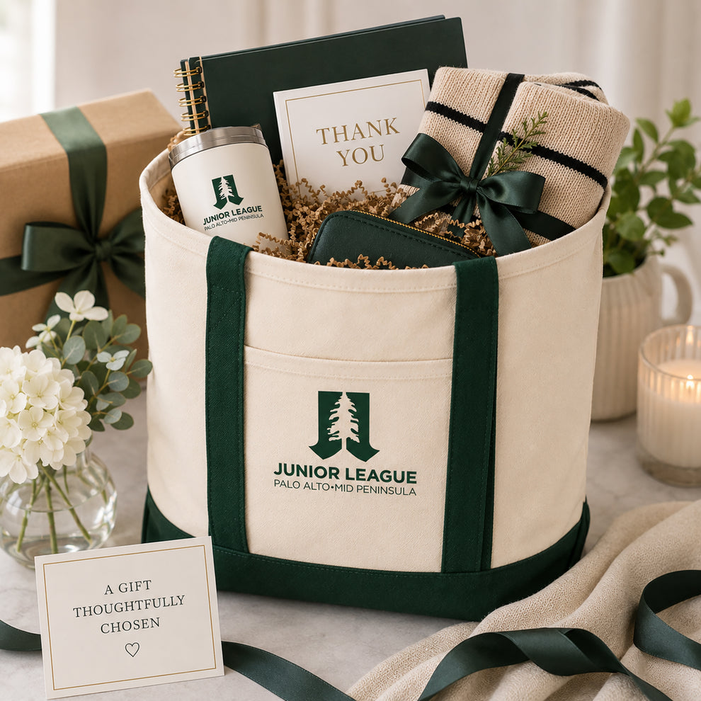 Junior League Palo Alto Mid Peninsula Two-Tone Tote Bag – The Coleman ...